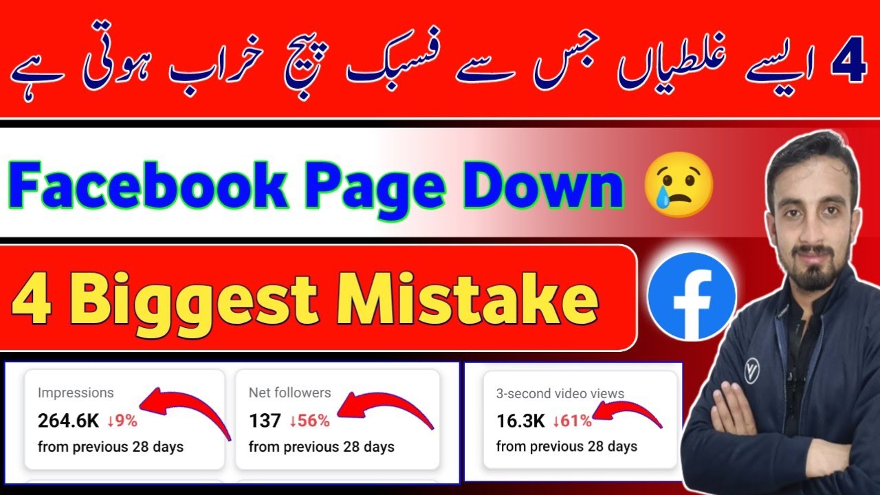 Facebook 4 Biggest Mistake 😢 || Facebook page Reach Down || Increase Facebook Reach - YouTube