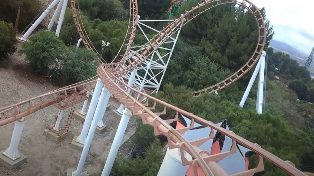 Viper - Six Flags Magic Mountain - Front Row (4K HD POV) - October 2022 ...