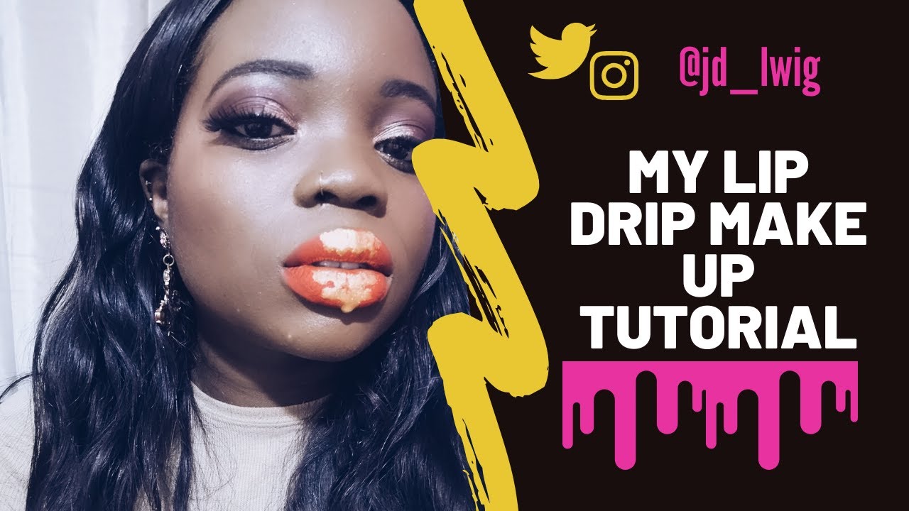 Lip drip make up tutorial - YouTube