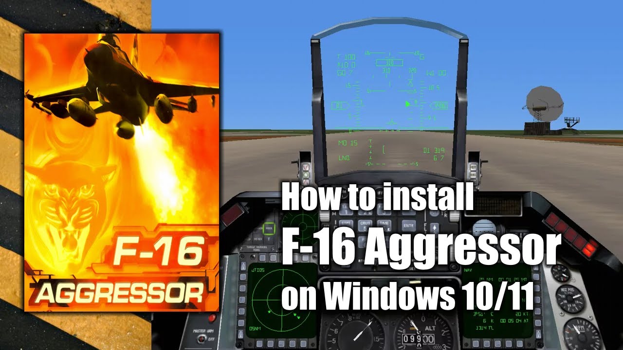 How to install F-16 Aggressor on Windows 10 or Windows 11 - YouTube