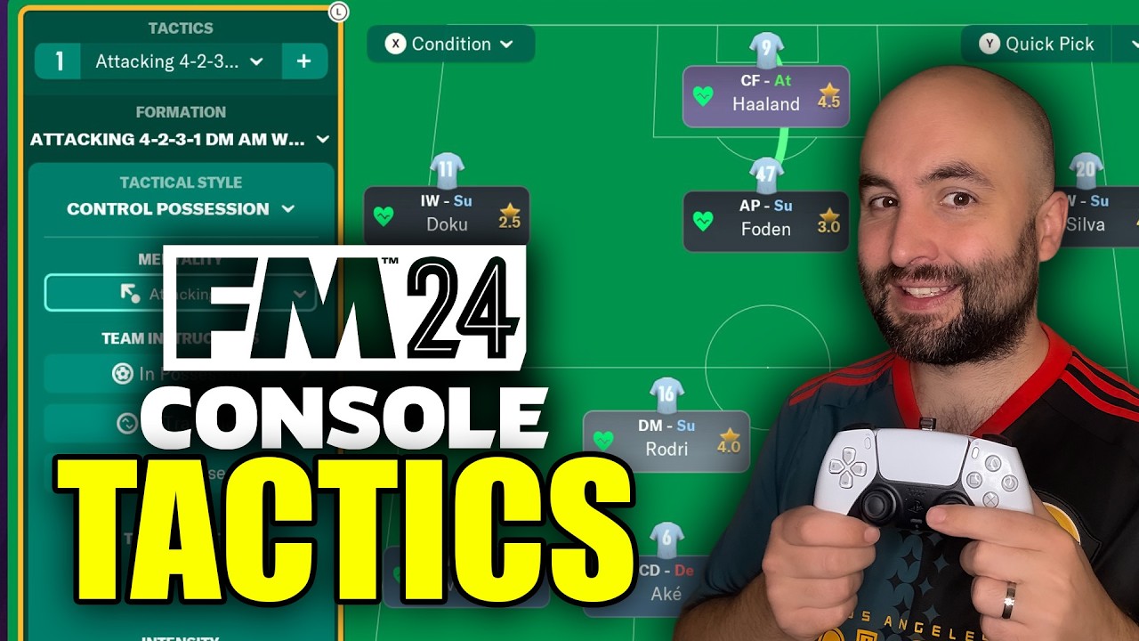 How To Create a TACTIC in Football Manager Console - YouTube