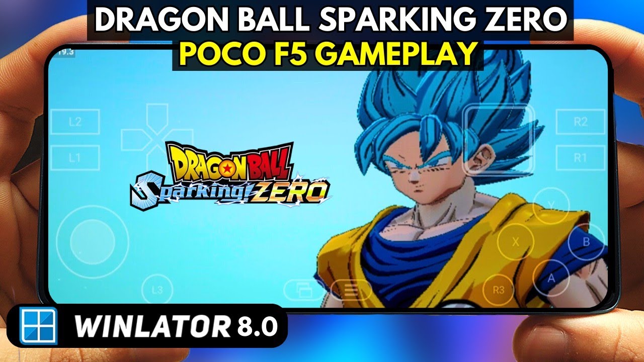 DRAGON BALL SPARKING ZERO DE PC NO CELULAR! GAMEPLAY POCO F5, WINLATOR ...