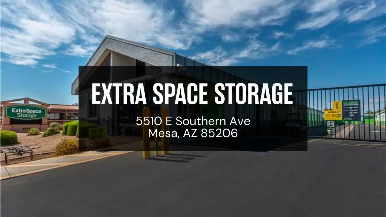 Storage Units in Mesa, AZ on E Southern Ave | Extra Space Storage - YouTube