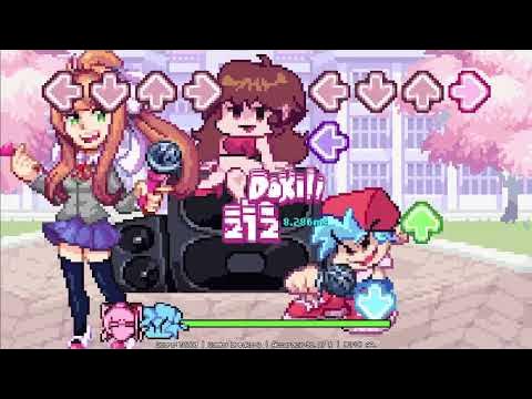 FNF VS doki doki takeover - Glitcher (Monika Mix) - YouTube