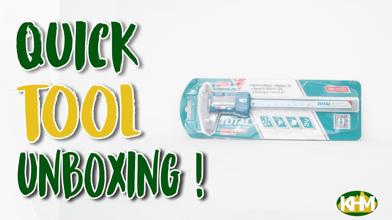 Quick Unboxing Total TMT331501 Plastic Digital Caliper 150mm 6 - YouTube