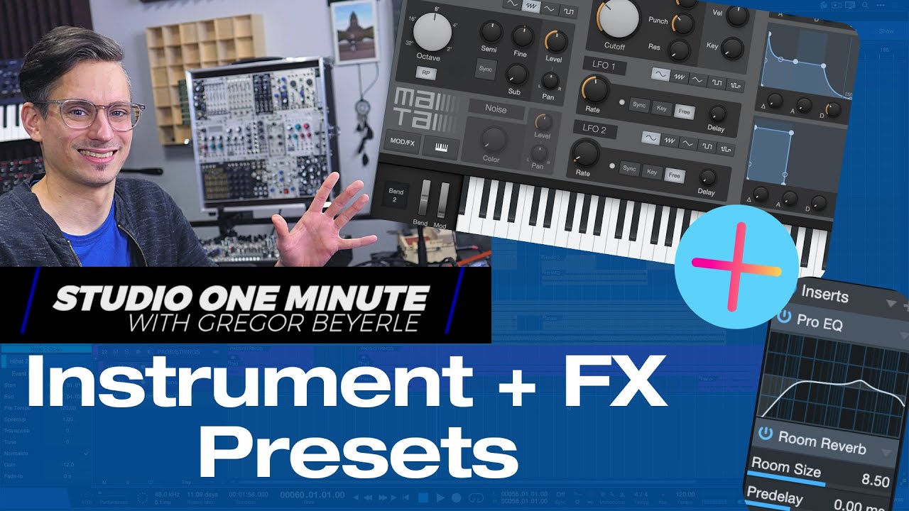 Saving Instrument and Effect Chains #StudioOneMinute - YouTube