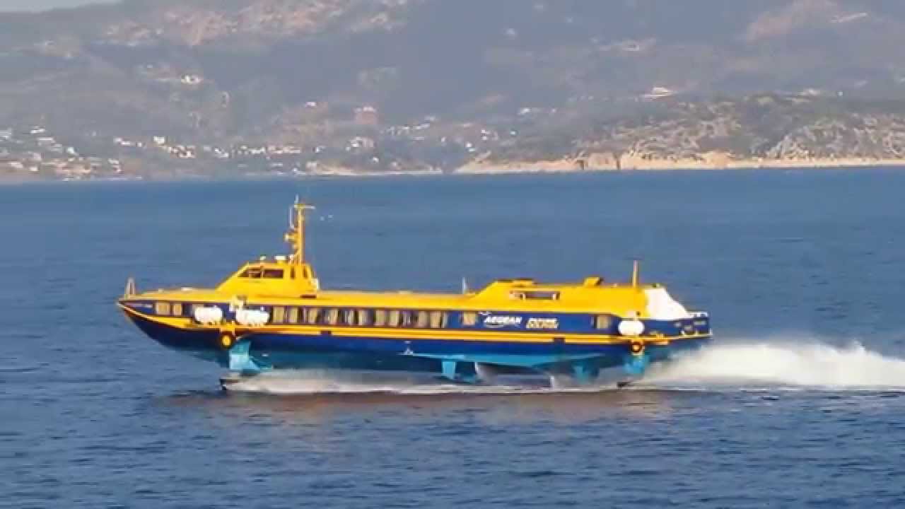 Ιπτάμενο δελφίνι προς Αίγινα ... - YouTube