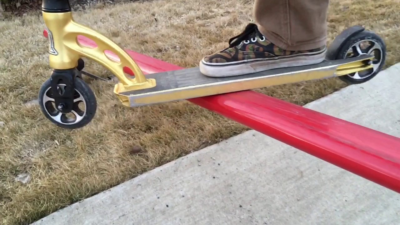 Tutorial #2 How to do basic grinds on a Scooter - YouTube