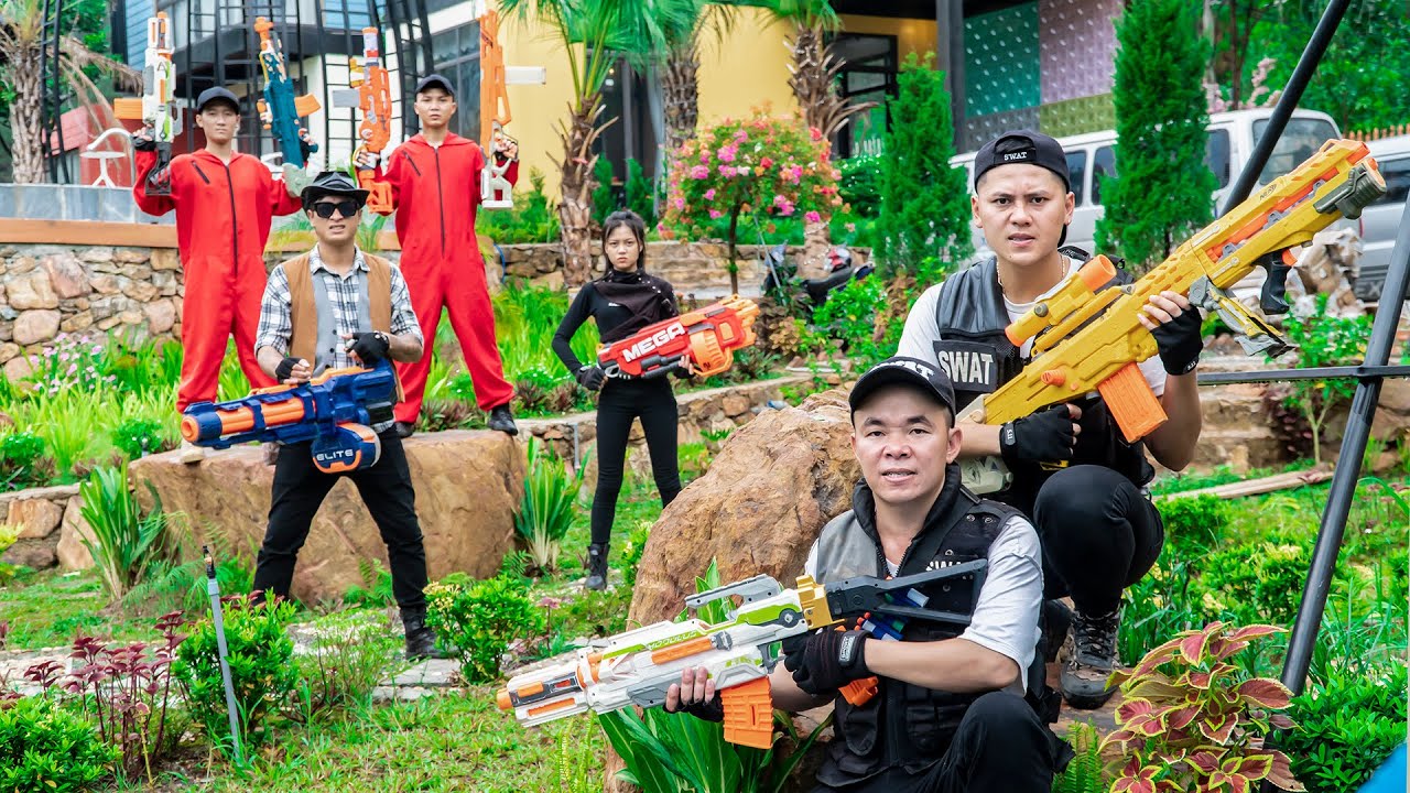 Alpha Nerf War: Couple SEAL X Warriors Sniper Spy Nerf Guns Fight BOSS ...