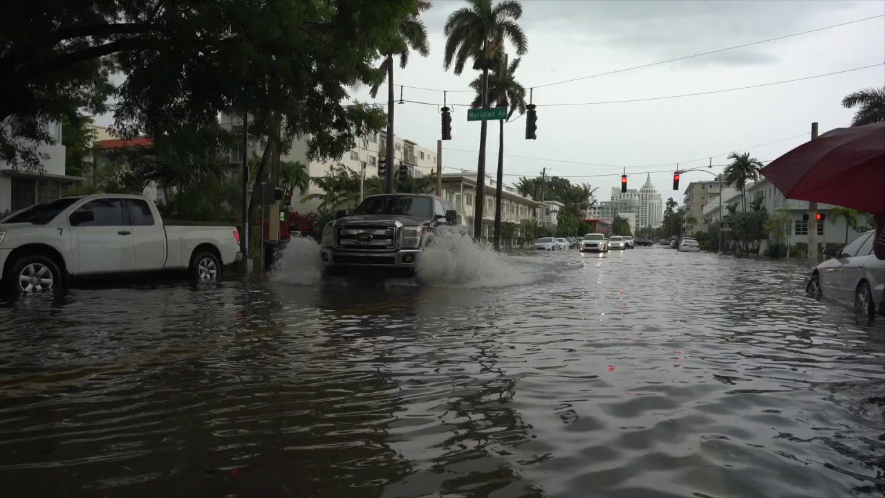 After heavy rain in Miami Beach . - YouTube