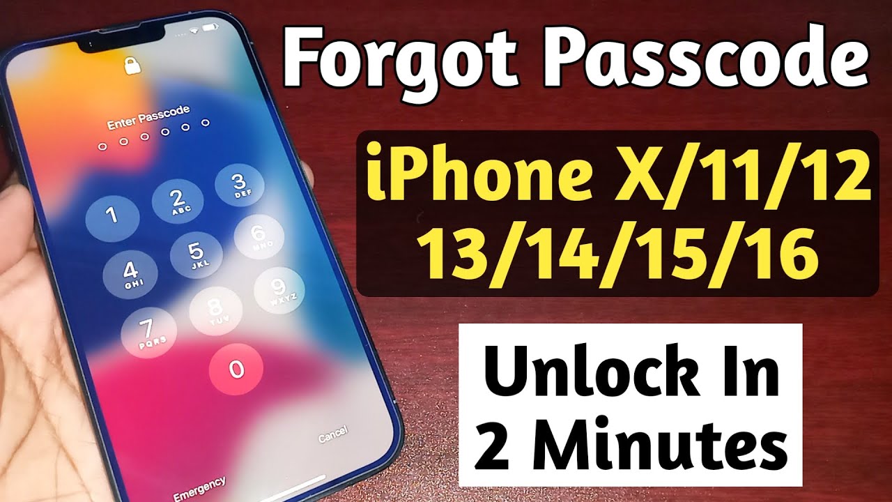 Forgot Passcode iPhone X/11/12/13/14/15/16 Unlock In 2 Minutes | Reset ...