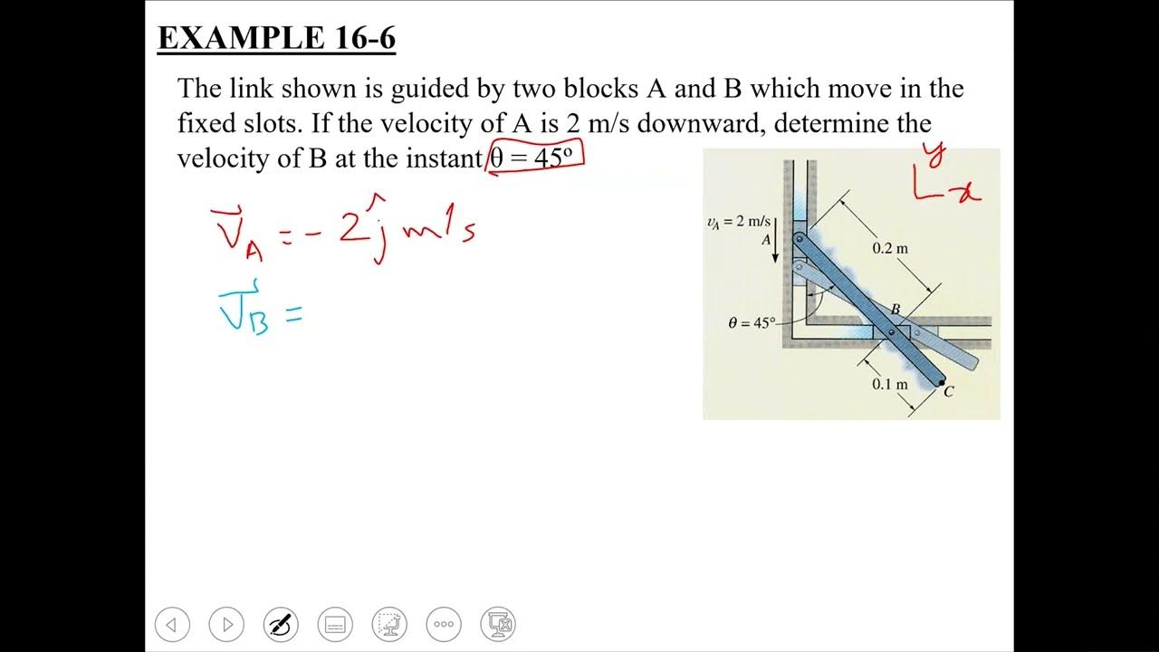 Velocity Analysis with the Relative Velocity Method| Problem Solution | Lecture 37 # ...