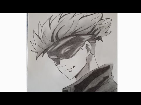 how to draw gojo saturo || gojo saturo drawing tutorial ||jujutsu ...