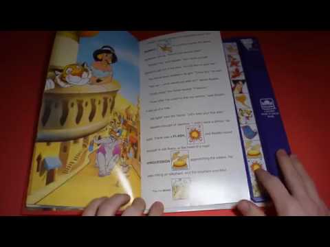 GOLDEN SOUND STORY DISNEY ALADDIN ELECTRONIC SOUND BOOK FUN TOYS GENIE ...