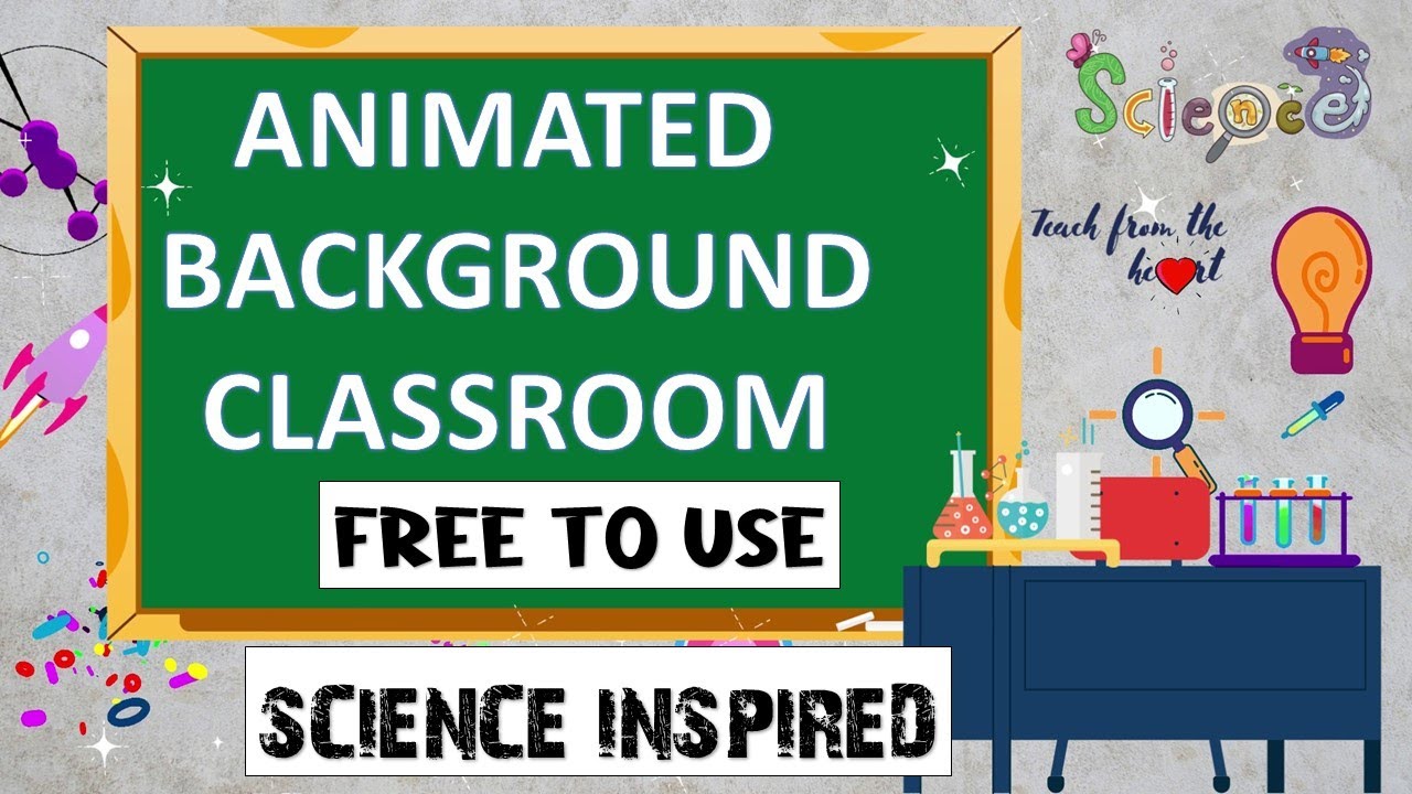 Animated Background Classroom for Video Lesson #6 | SCIENCE INSPIRED ...