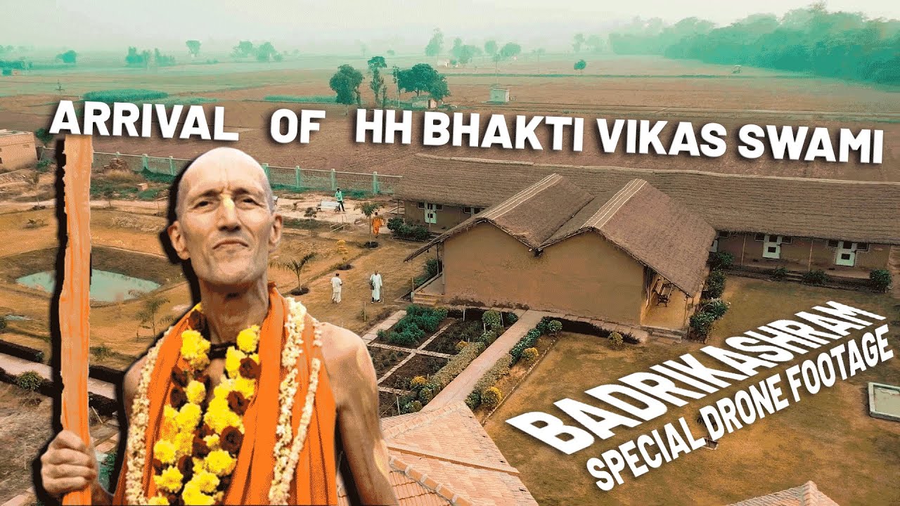 Badrikashram Special Drone Footage - Arrival of HH Bhakti Vikas Swami #bvks #badrikashramfarm ...