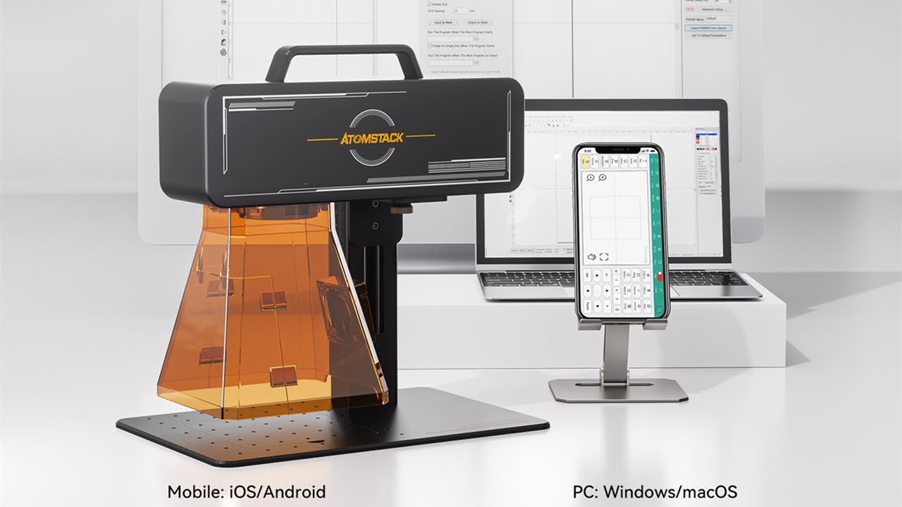 Atomstack M4 Pro: Fastest Portable Laser Engraver with 2W IR 1064nm ...