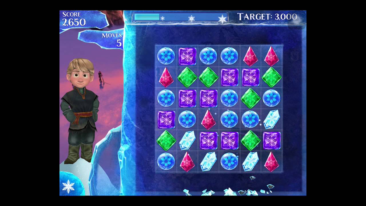 Disney Frozen Free Fall Level 1 - YouTube