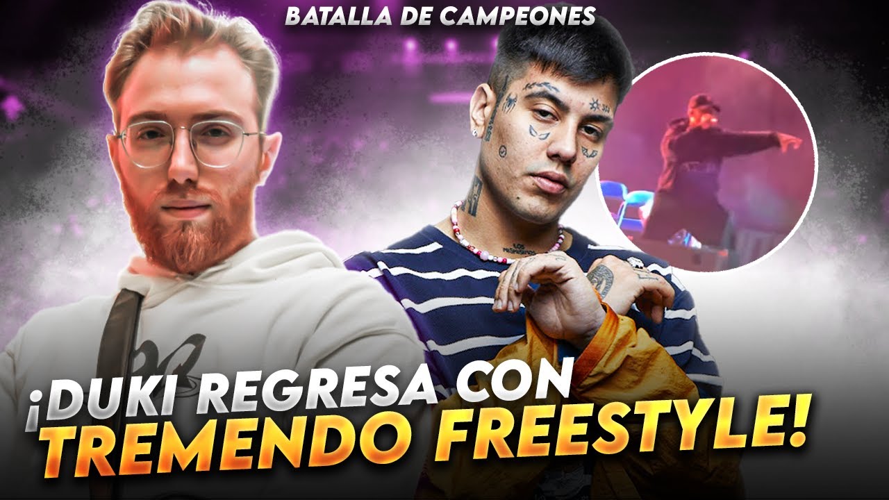 ¡DUKI REGRESA A LAS BATALLAS CON TREMENDO FREESTYLE! | MINUTOS DE ...