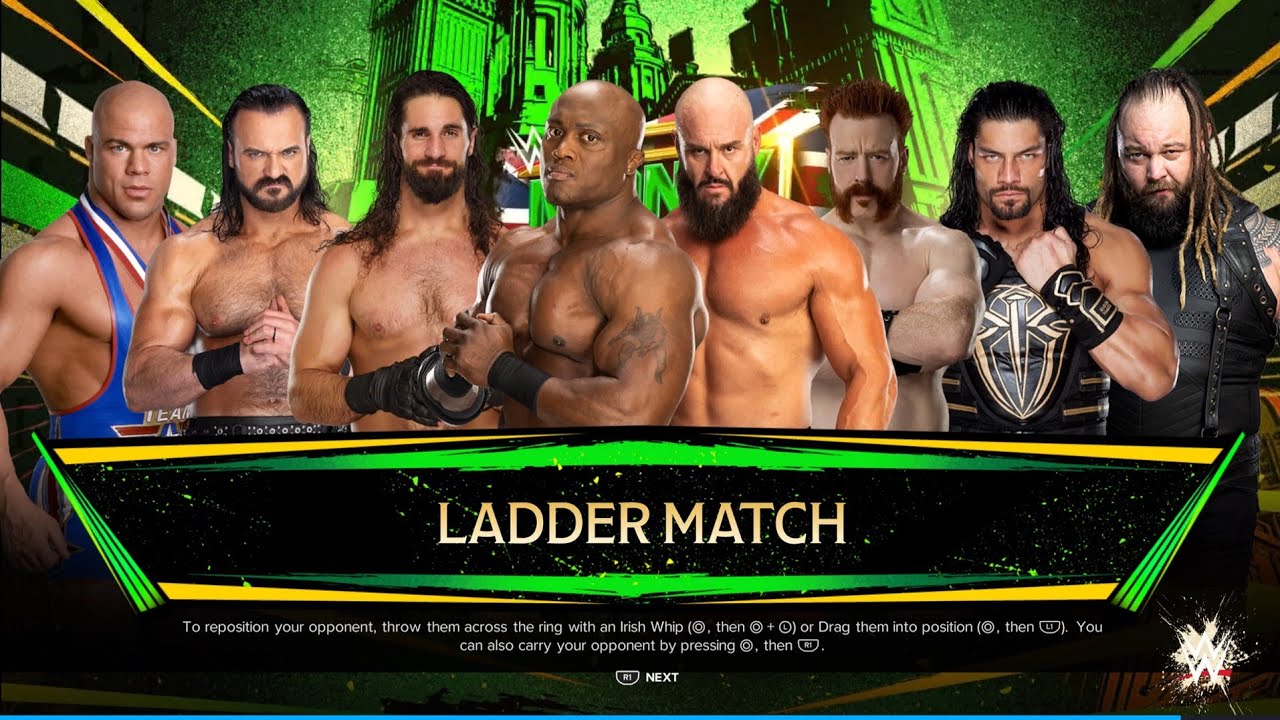WWE 2K24 - Men's Money In The Bank Ladder Match : WWE Full Match PS5 ...