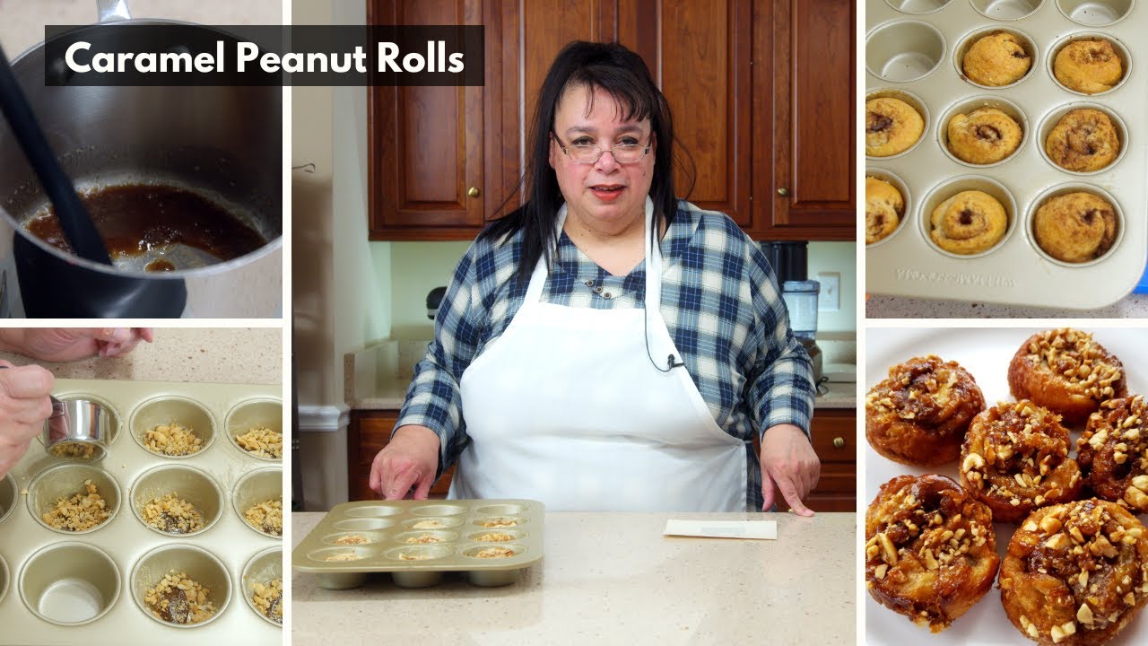 Sticky Caramel Peanut Rolls | Crescent Rolls Recipe - YouTube