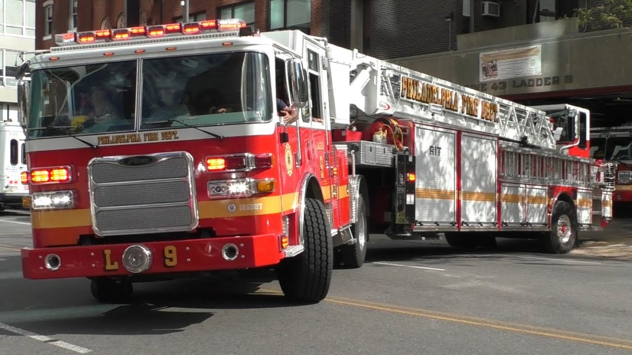Philadelphia Fire Department Brand New Ladder 9 Responding 8/24/19 ...