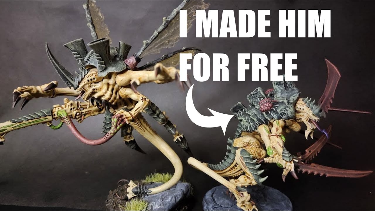 I Made 2 Hive Tyrants from 1 Kit (and some spare parts)! (Swarmlord ...