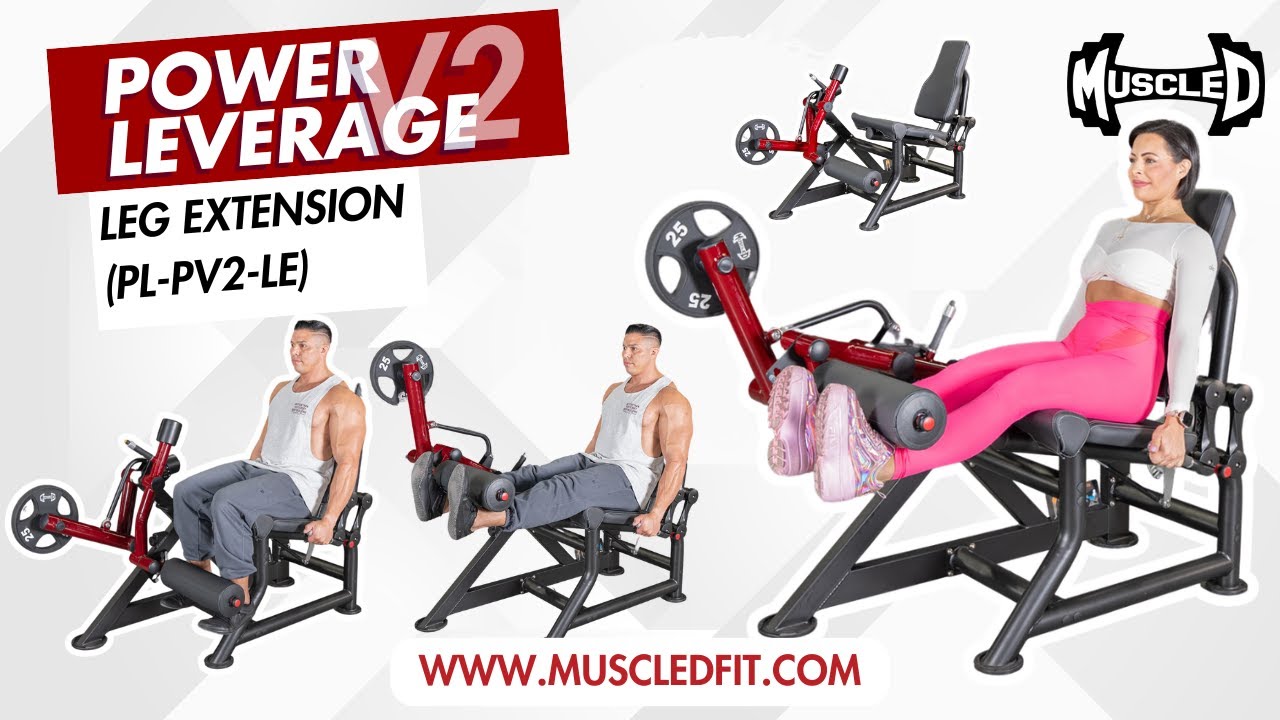 Muscle D Power Leverage V2 Leg Extension (PL-PV2-LE) - YouTube