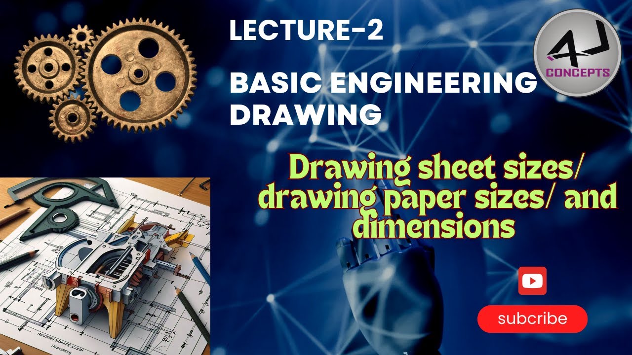 ENGINEERING DRAWING SHEET SIZES/ DIMENSIONS OF DRAWING PAPERS - YouTube