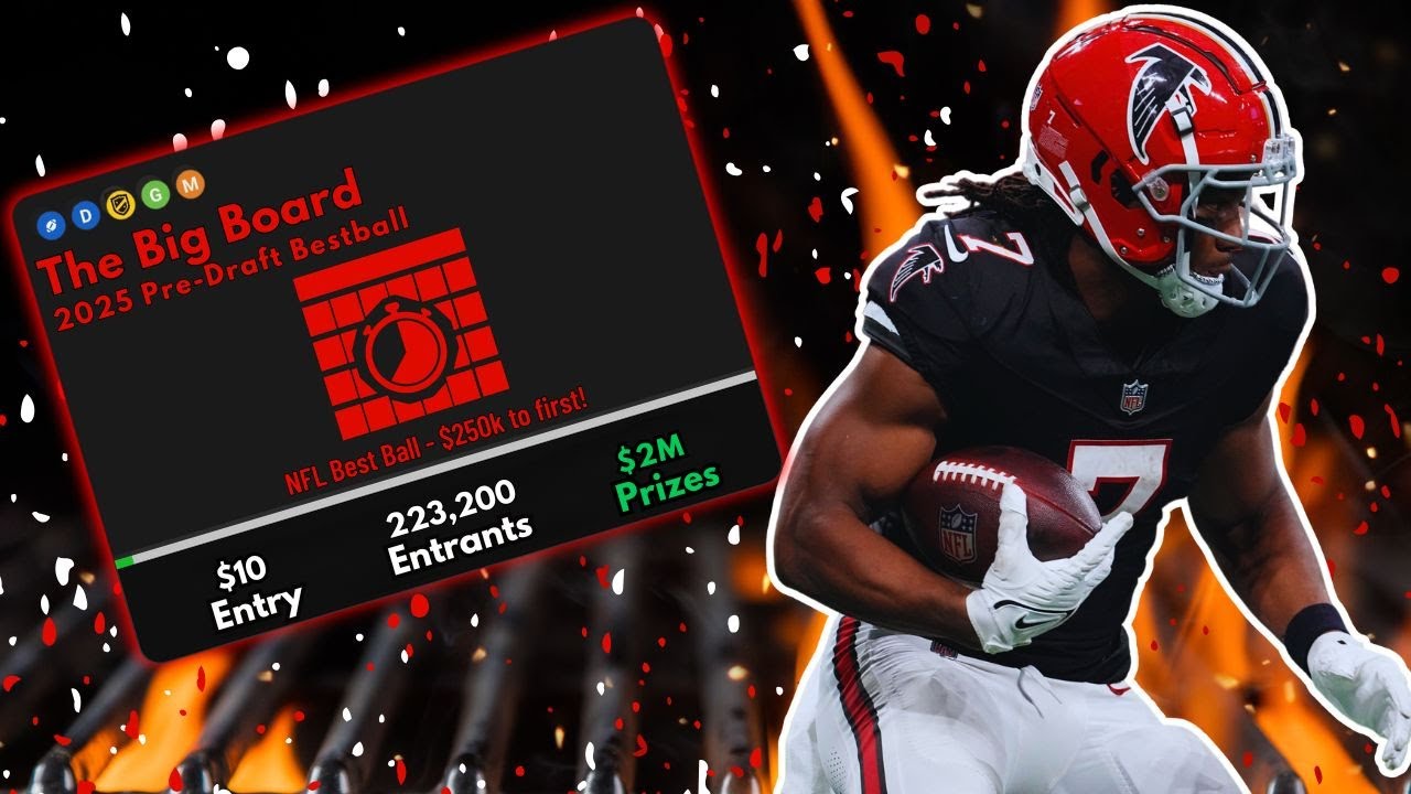 2025 Big Board Fantasy Football Draft & Rookie Film Review - YouTube