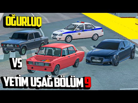 Yetim Uşağ Bölüm 9 Maşın Oğurlandı Polis Gəldi | Maşın Oyunları | BeamNG.Driver #malikbedelov