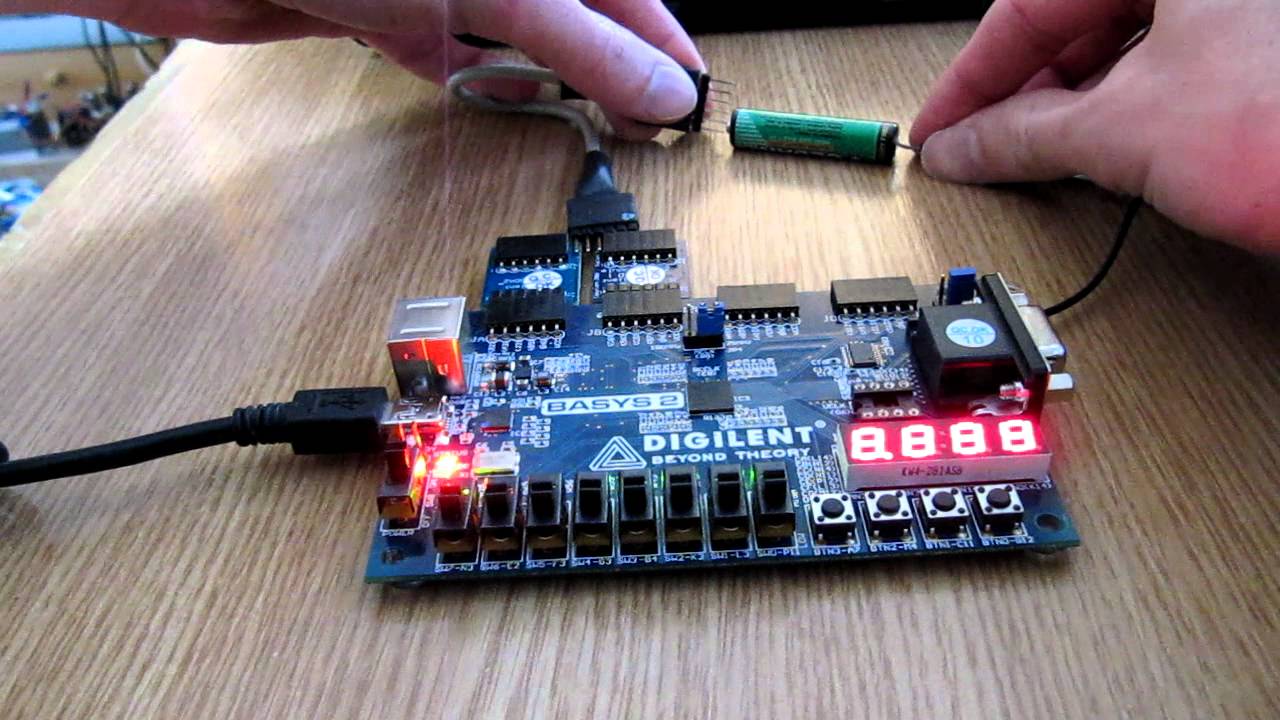 Digilent Basys2 starter kit - 0 to 3.3V digital voltage meter with ...