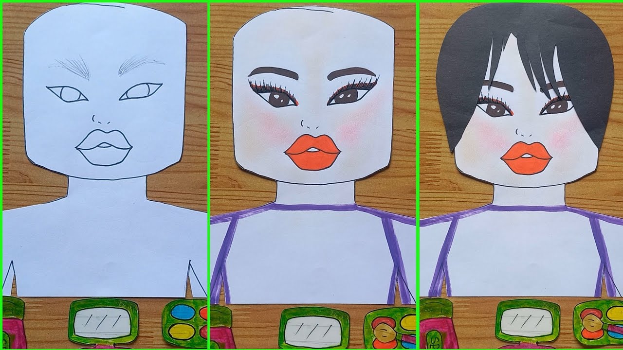🍒💗💸|Paperdiy|🍒💗💸 Doing make up Roblox paper compilation, Make up paper ...