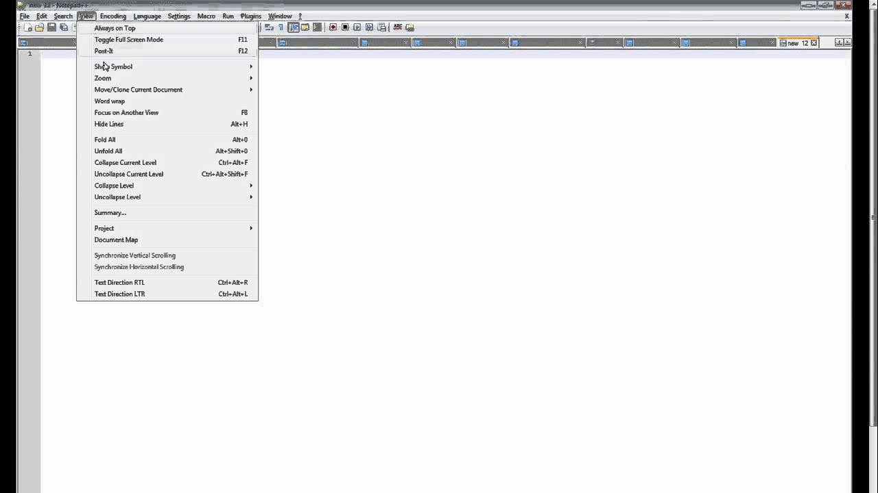 notepad++ split view - YouTube