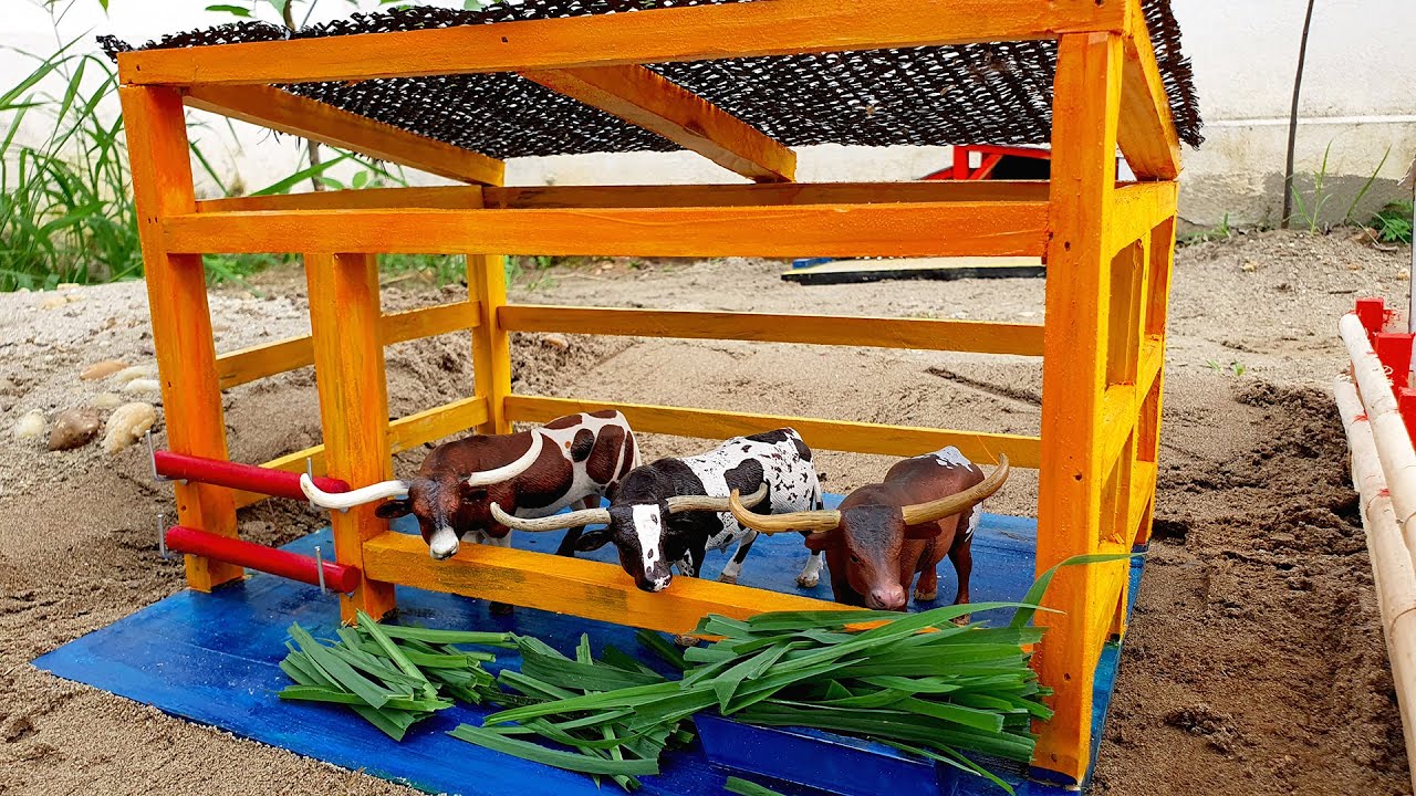 DIY how to make cow shed | house of animals | horse house - cow shed ...