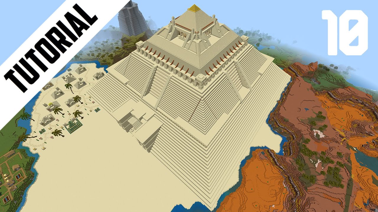 Minecraft: How to Build a Mega Pyramid (Step By Step) Part 10 - YouTube