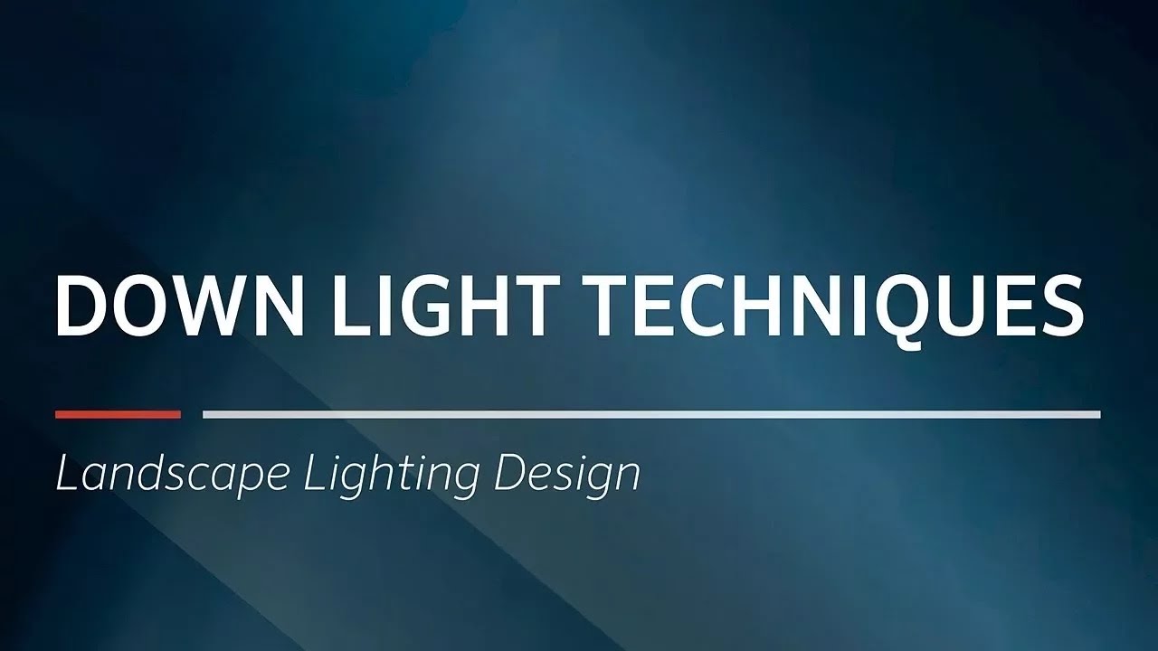 Down Light | Landscape Lighting Techniques by FX Luminaire - YouTube