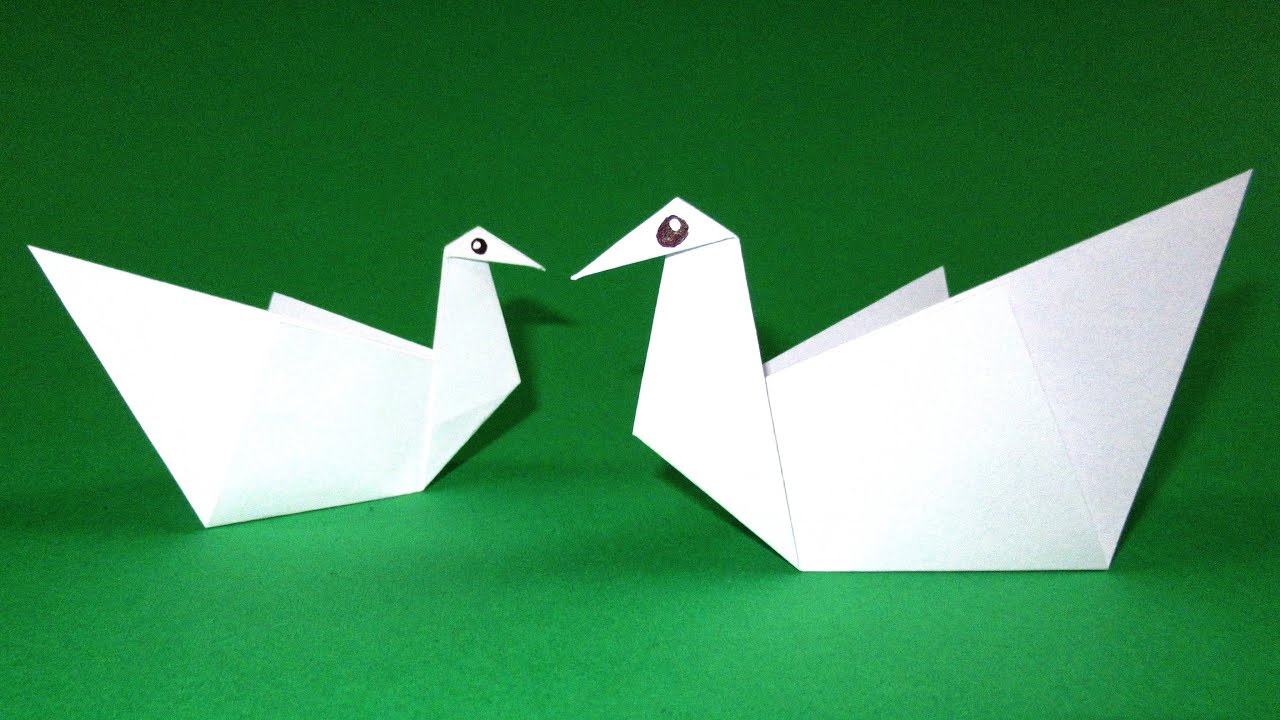How To Make A Simple Origami Duck - Easy Origami - YouTube