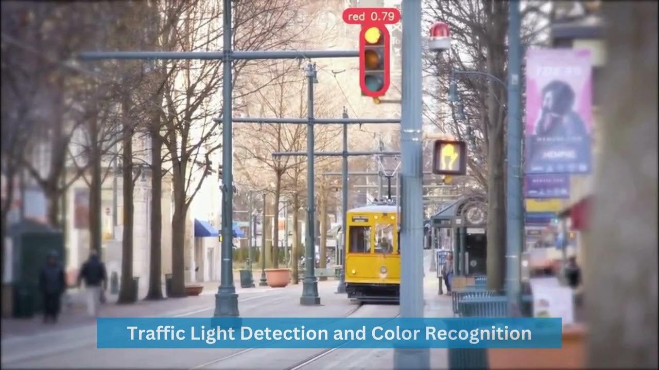 Traffic Lights Detection and Color Recognition using YOLOv8 - YouTube