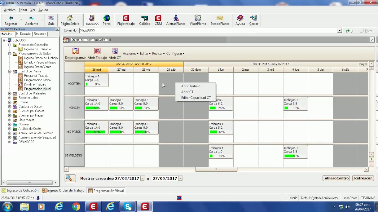 Demostración General Jobboss - YouTube
