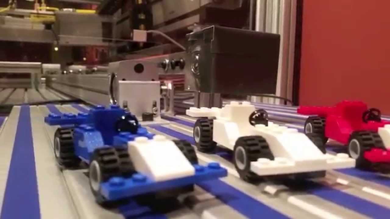 FlexFactory - Automated Manufacturing - LEGO Race Car - YouTube