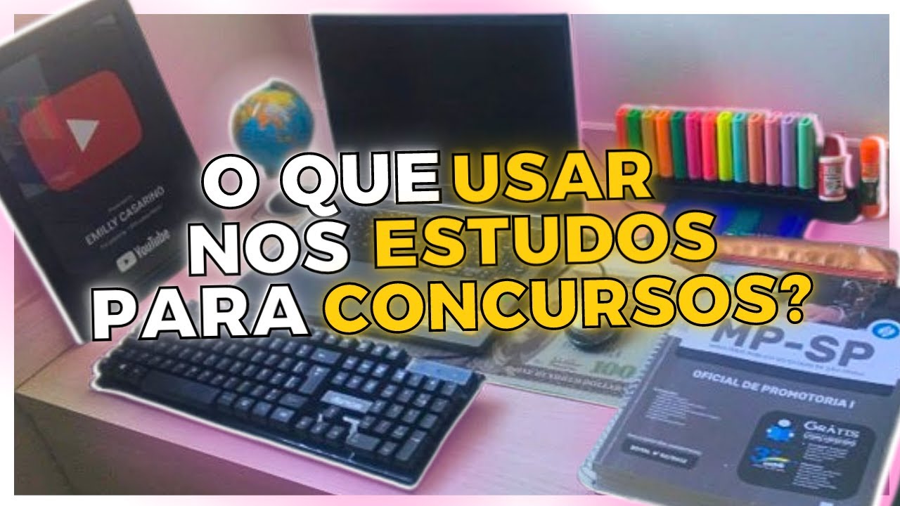 QUAIS MATERIAIS PRECISO PARA ESTUDAR PARA CONCURSOS? - YouTube