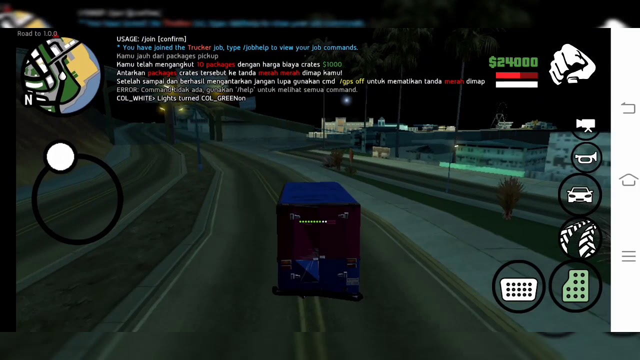 J-CNR Samp Mobile And Computer || Job Trucker || GTA ANDROID - YouTube