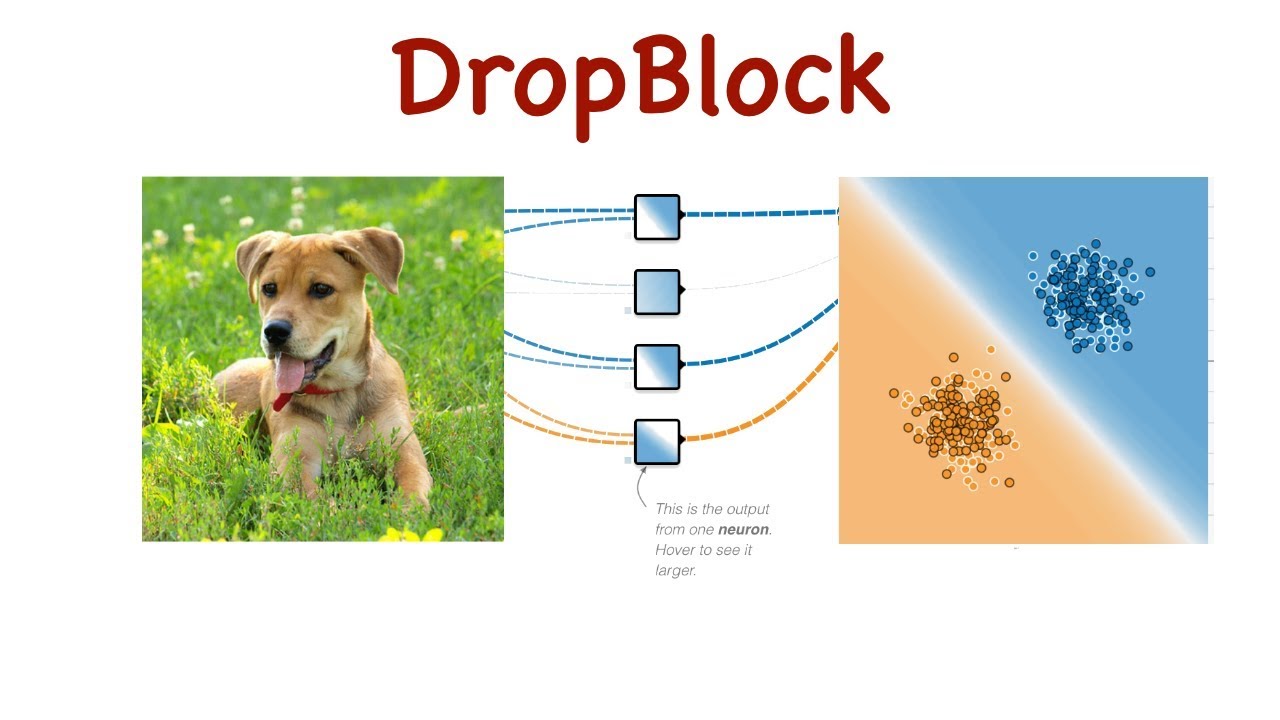 DropBlock - A BETTER DROPOUT for Neural Networks - YouTube