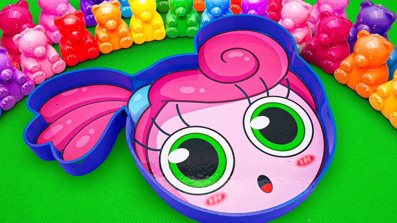 Mixing Mommy Long Leg Clay with Magical Slime Colors: Bear, Pinki ...