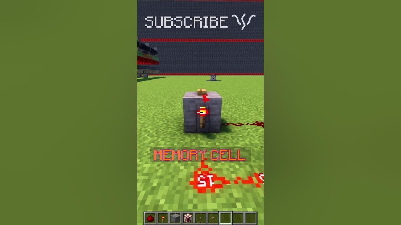 Using Simple Mechanics to makes a MEMORY CELL! | Redstone with PsiVolt ...