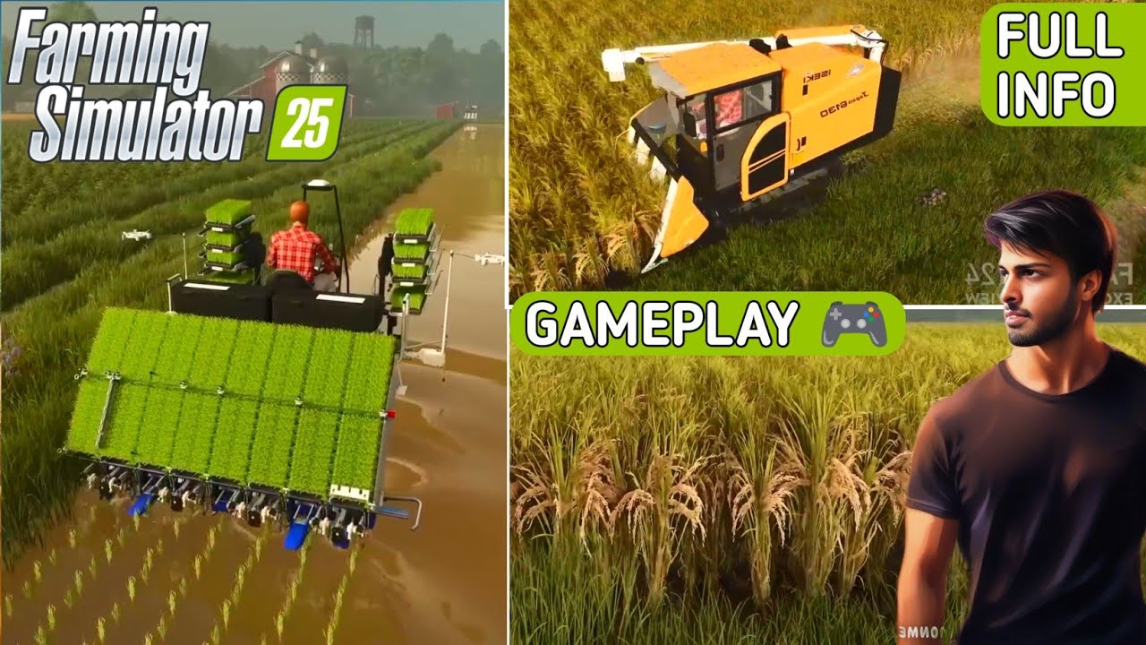 farming simulator 25 gameplay, fs 25 gameplay, fs 20 Indian tractor, fs ...