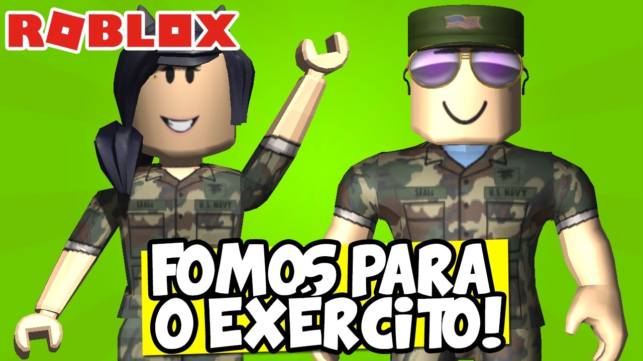 FOMOS PARA O EXÉRCITO! - Roblox (Army Training Obby) - YouTube