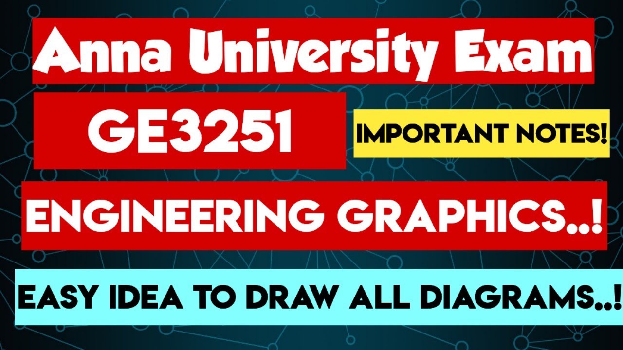 GE3251|Engineering Graphics|Important Questions|Easy way to draw a ...