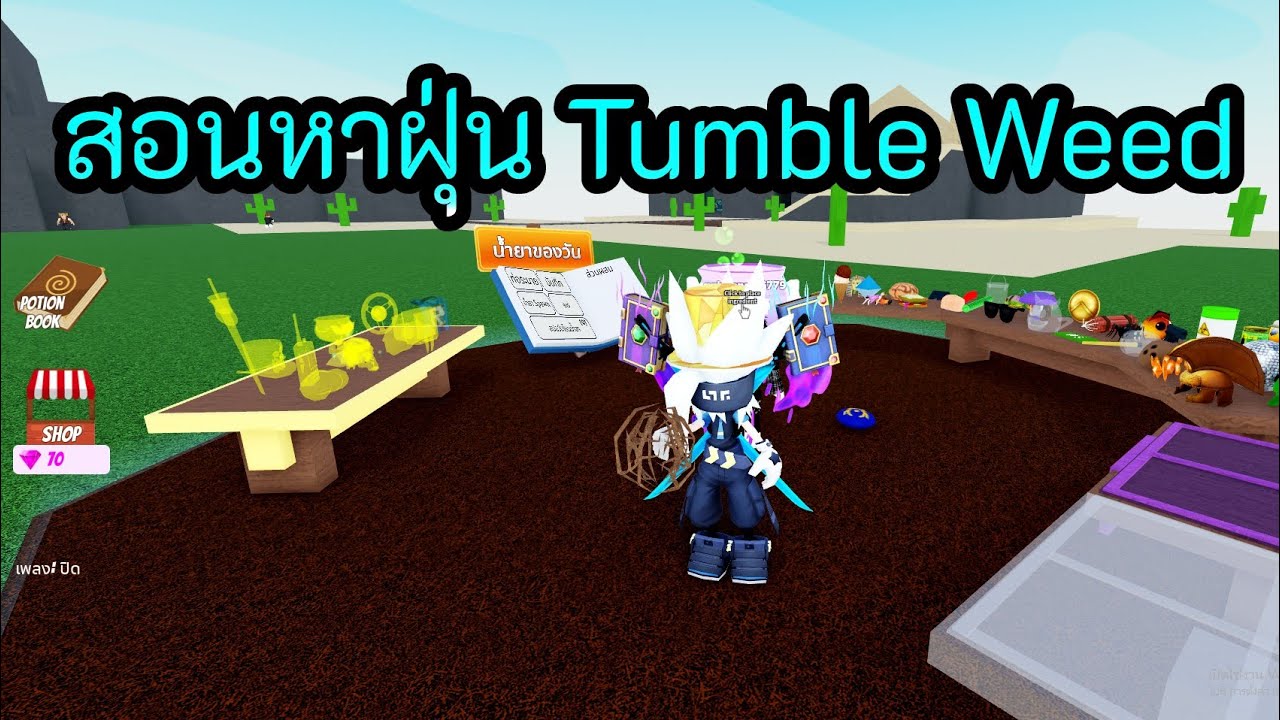 สอนหาฝุ่น Tumble Weed | Roblox Wacky Wizards - YouTube